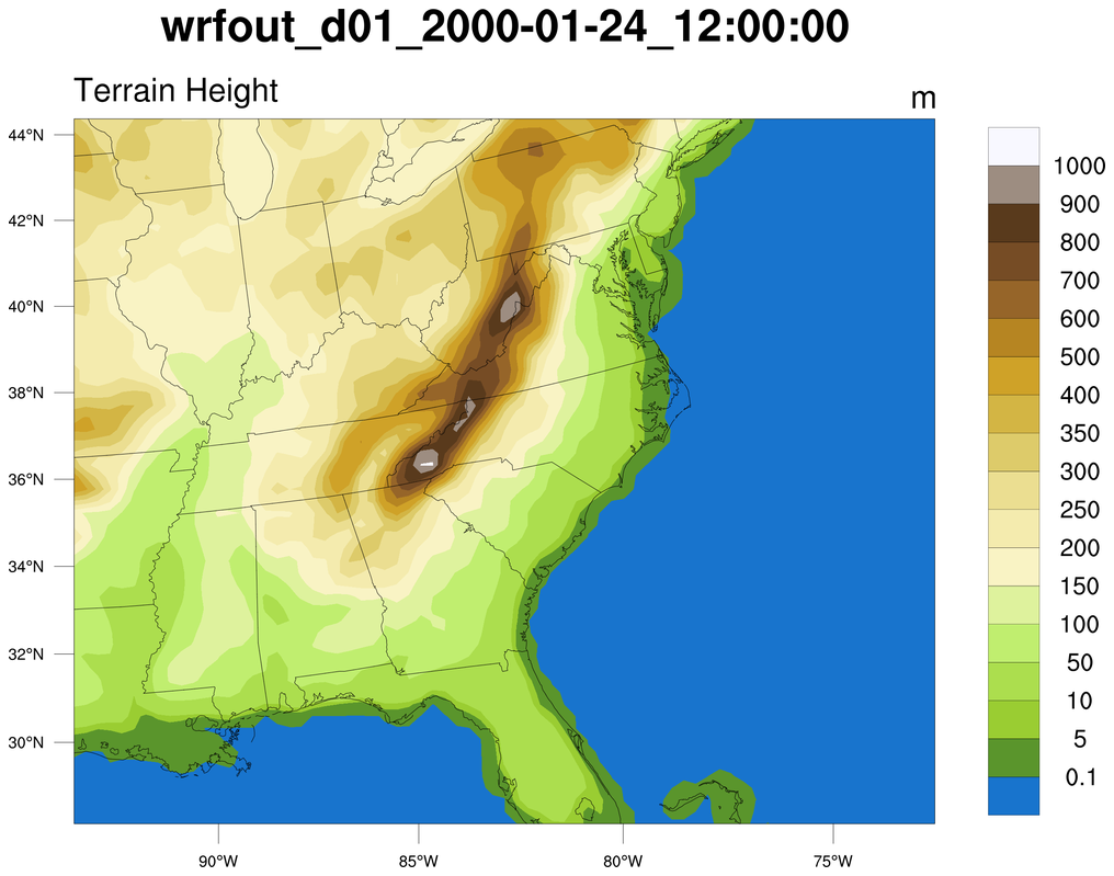 Ncl Example Scripts For Plotting Wrf Arw And Mpas Data